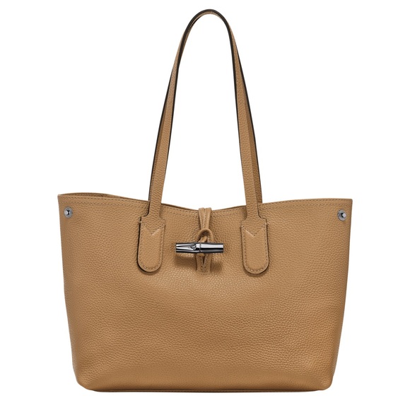 Longchamp | Bags | Longchamp Tan Leather Shoulder Bag | Poshmark